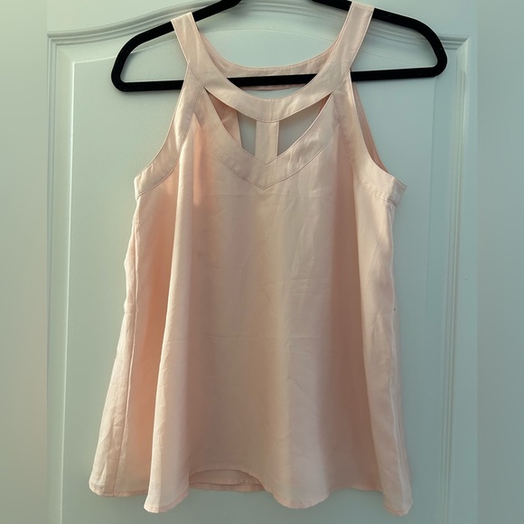 Tops | Pastel Pink Cut Out Top | Poshmark